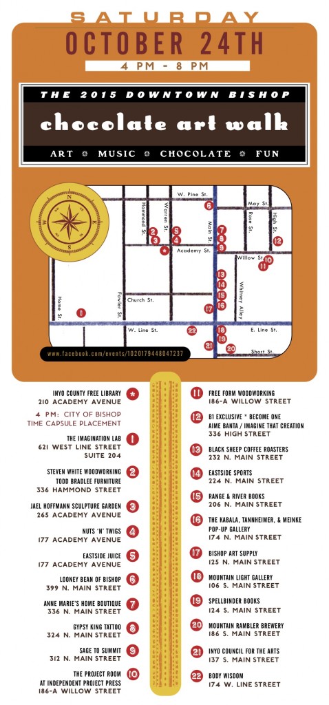 2015 Art Walk Map vertical - Sierra Wave: Eastern Sierra News