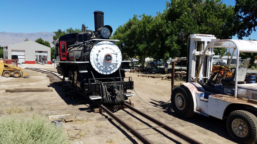 Slim Princess steam locomotive moved to Eastern California Museum ...