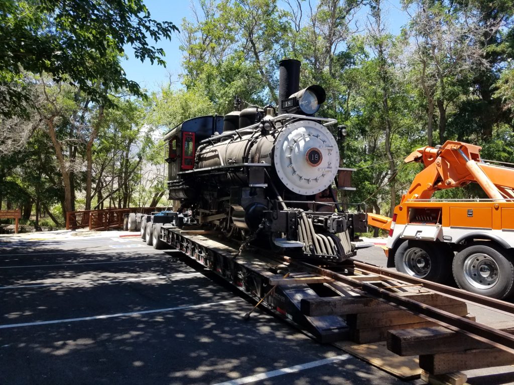 Slim Princess steam locomotive moved to Eastern California Museum ...
