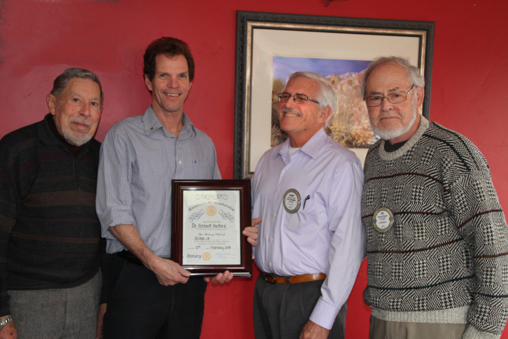 Dr. Bennett Pafford joins Rotary Club of Bishop - Sierra Wave: Eastern ...
