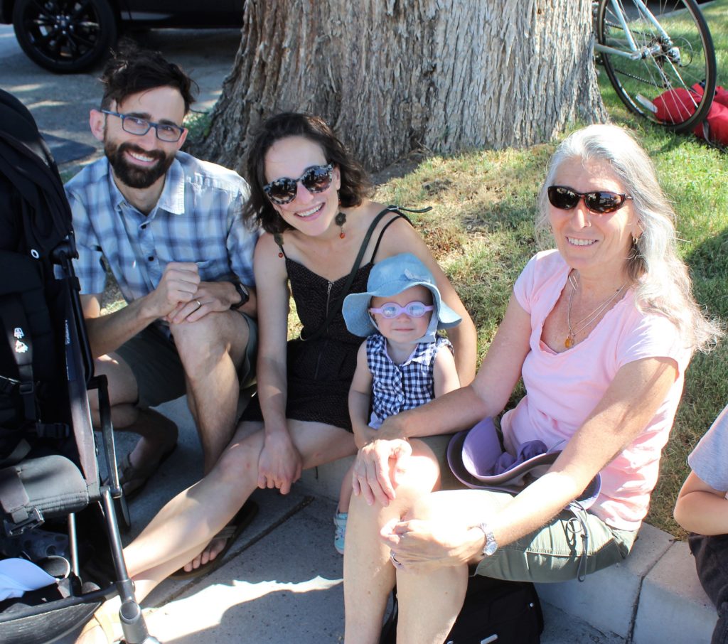 Forest Pound and Mira Inbar with daughter, Acacia, and grandmother ...