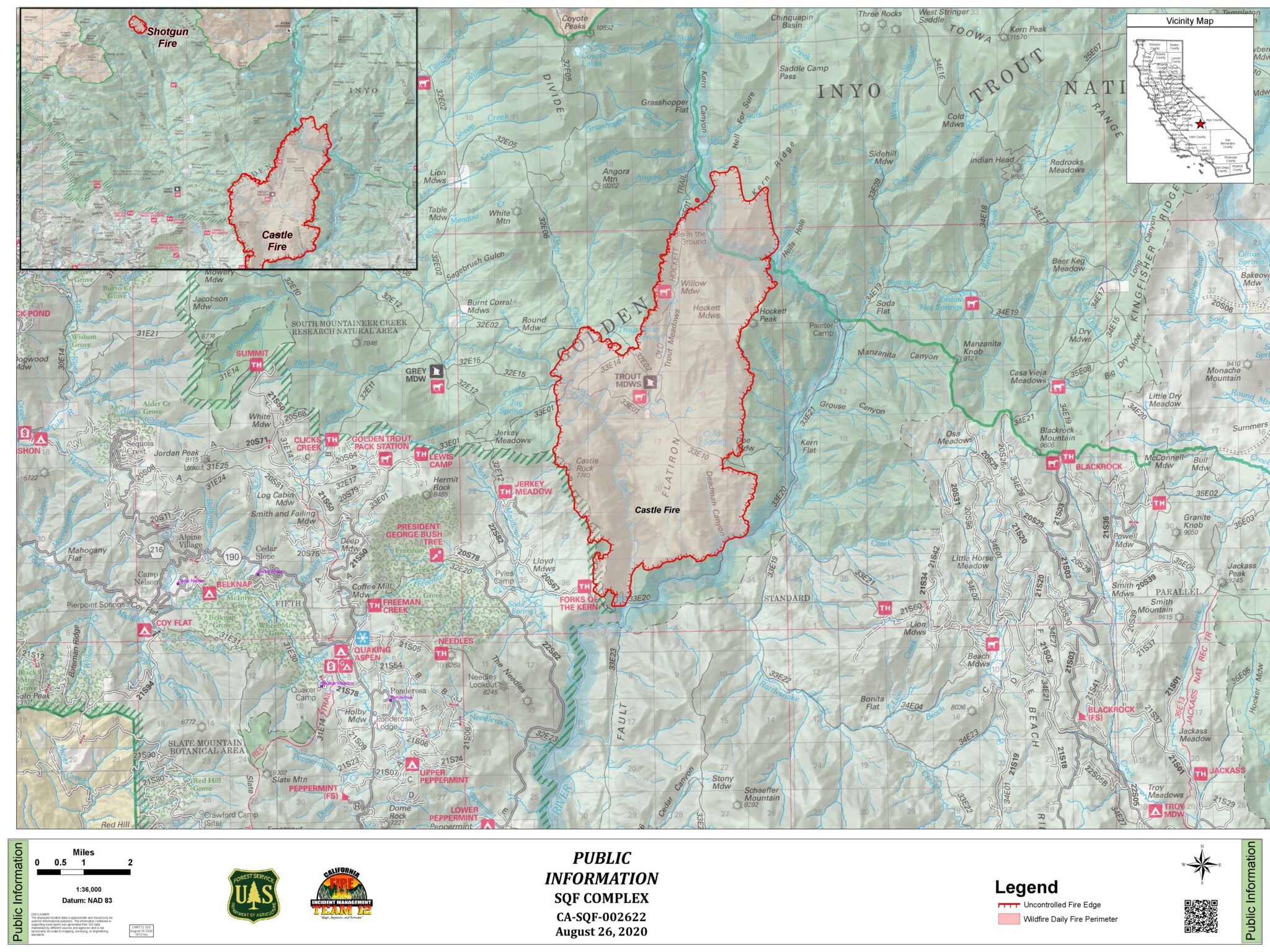 The SQF Complex remains active and encroaching into southern Inyo ...