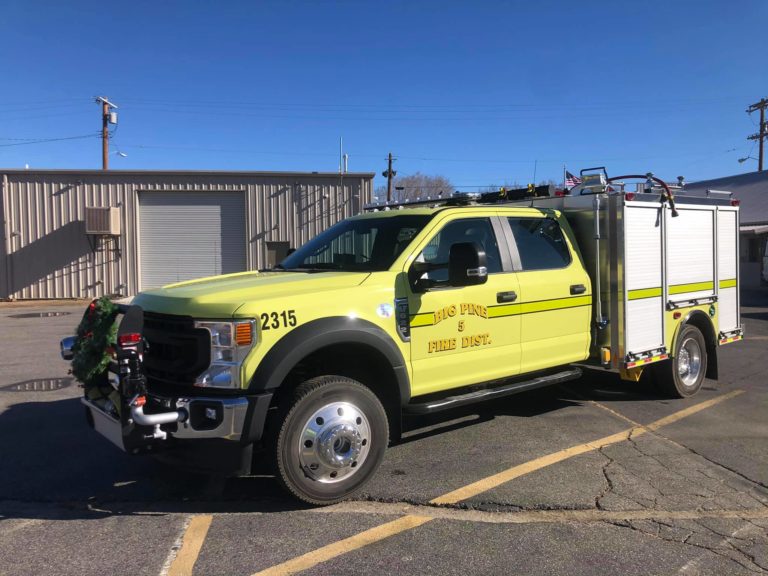 Big Pine Fire Department has a new HME Super 6 fire truck - Sierra Wave ...