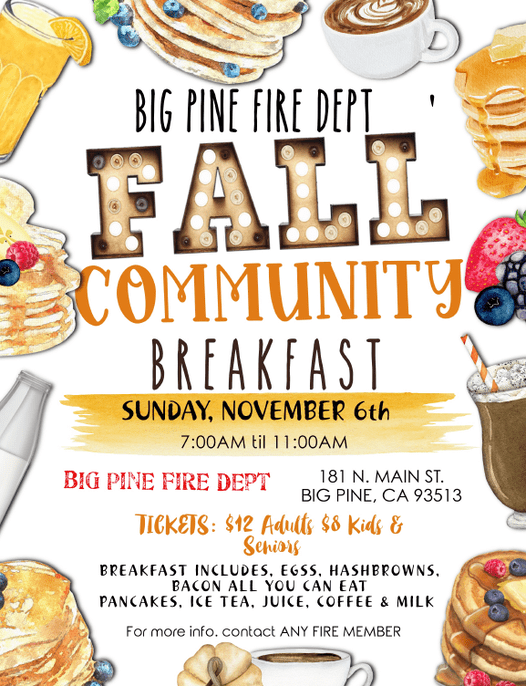 Big Pine Fire Breakfast - Sierra Wave: Eastern Sierra NewsSierra Wave ...