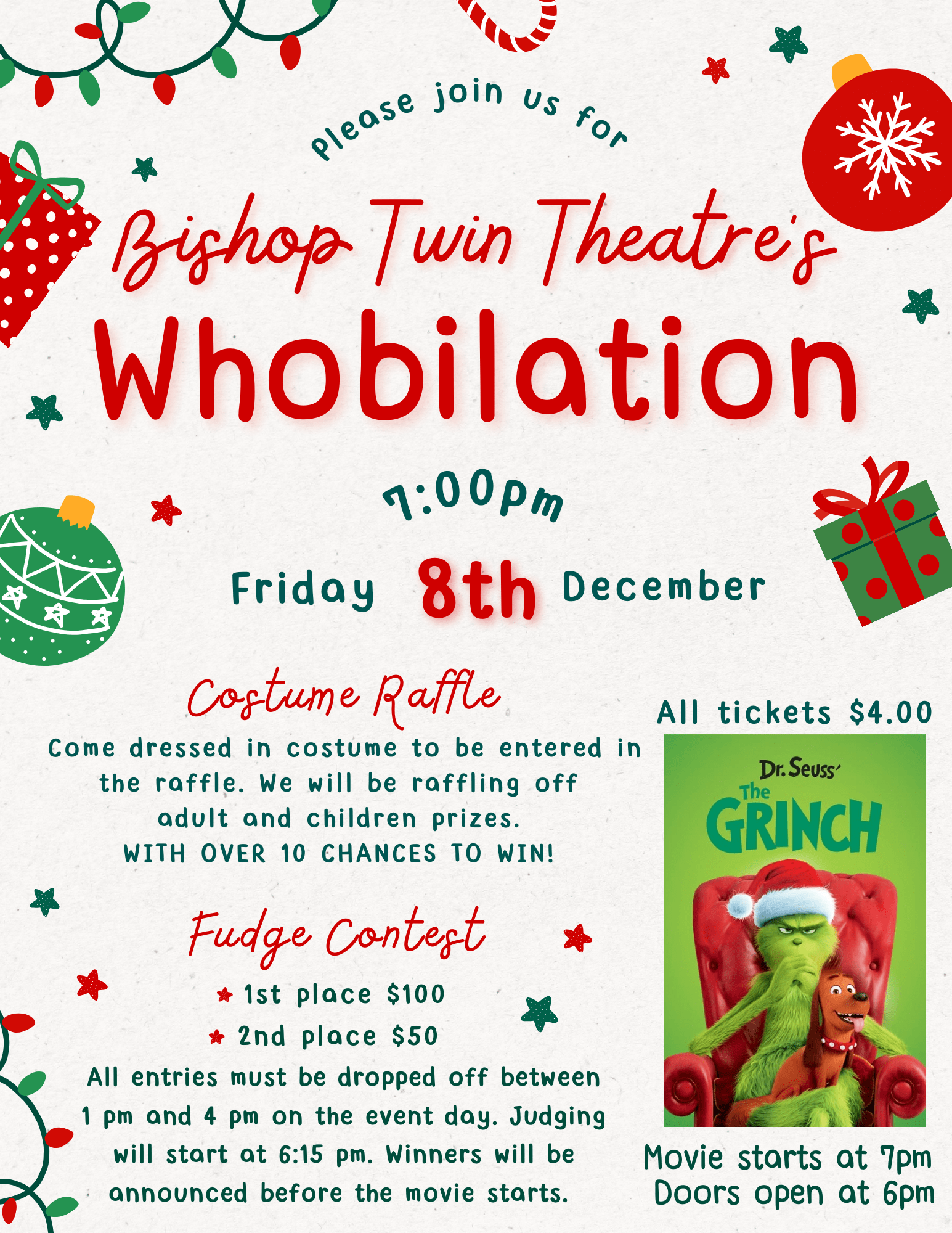 Bishop Twin Theatre Presents "Whobilation" - December 8, 2023 - Sierra ...