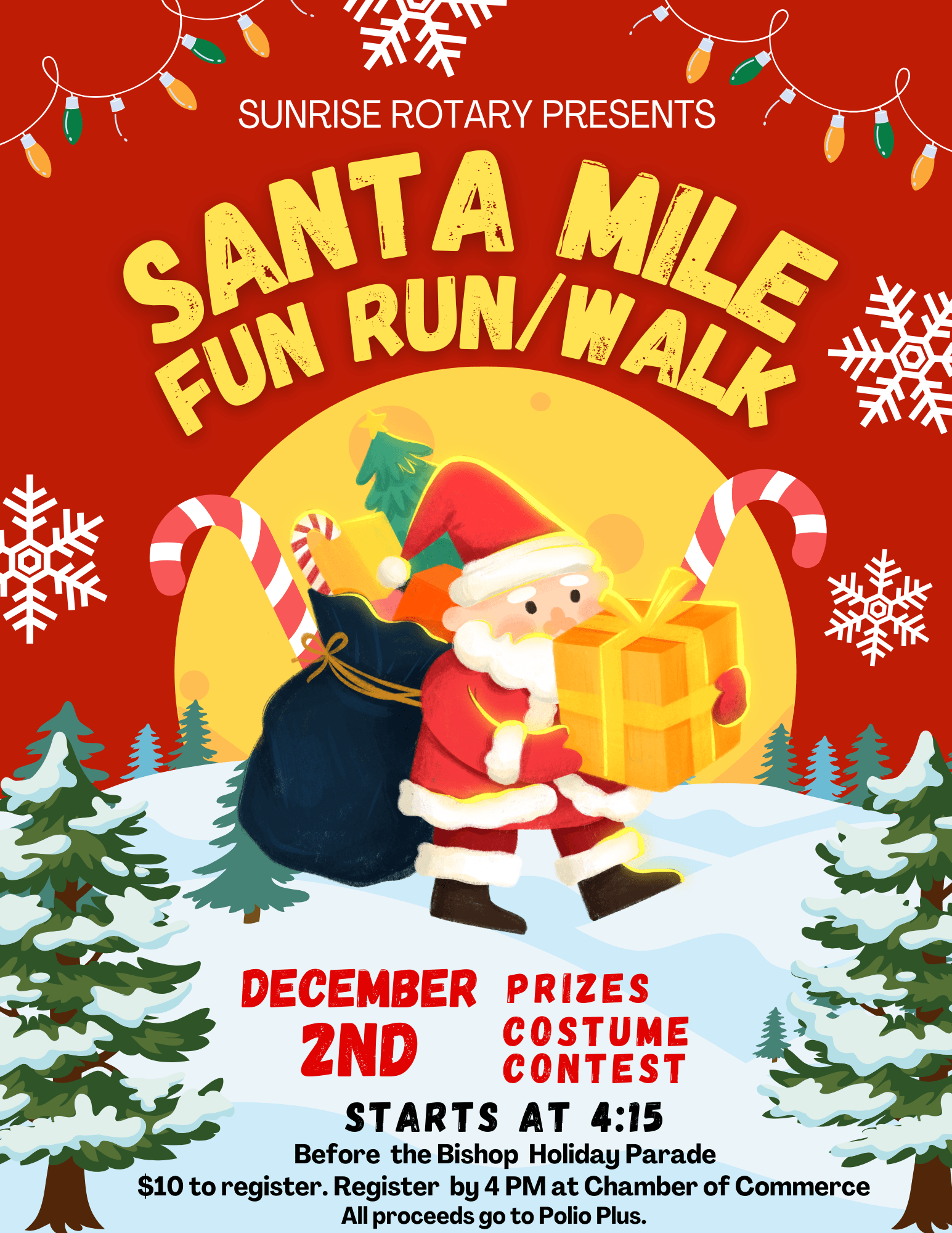 Bishop's Sunrise Rotary PSA- Enter the December 2 Enter Santa Mile Fun ...