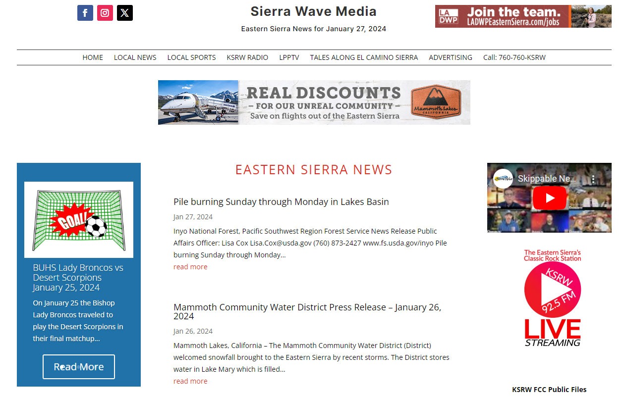 Sierra Wave's New Website - Easier Navigation & Great Layout - Sierra ...