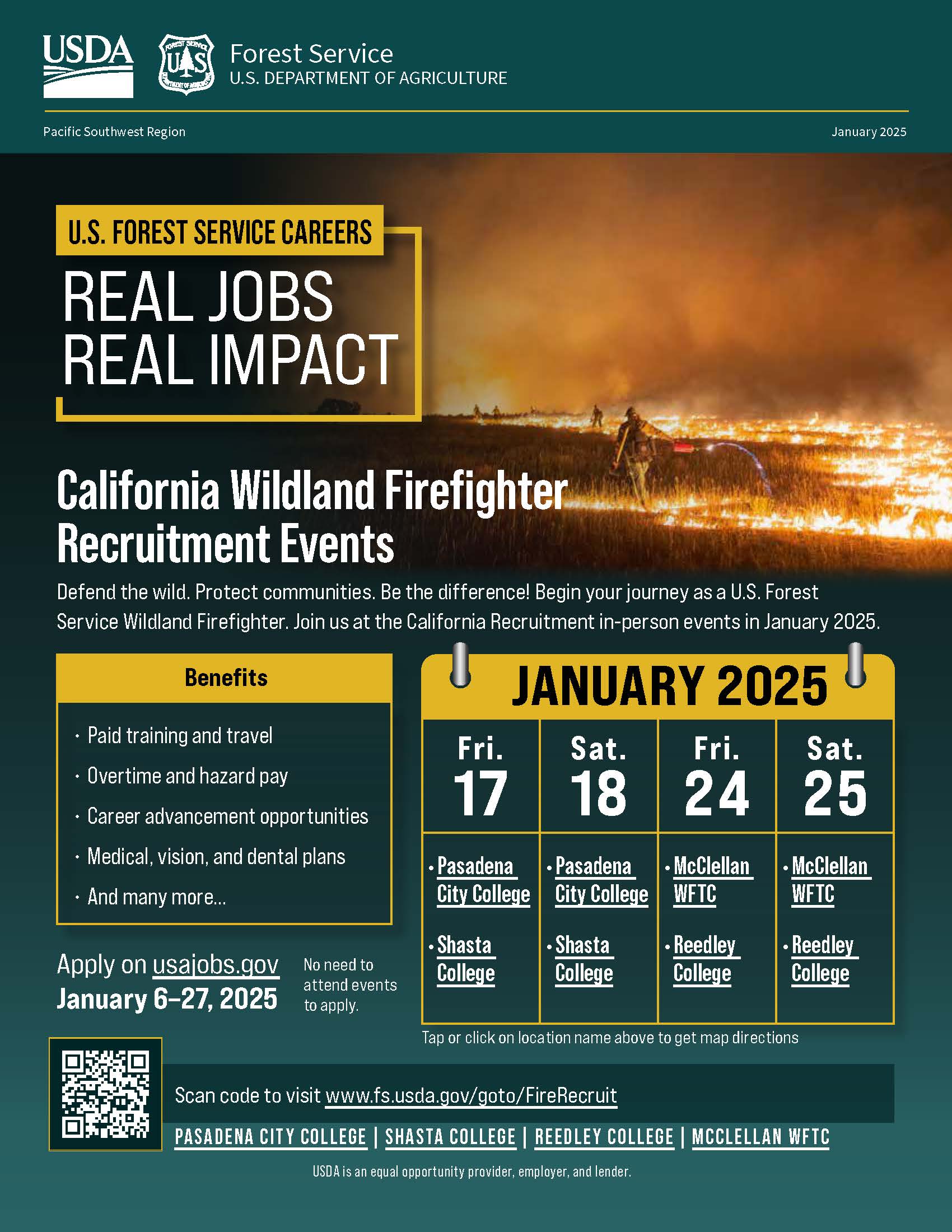 INYO National Forest - Entry level firefighting jobs open January 6-27 ...