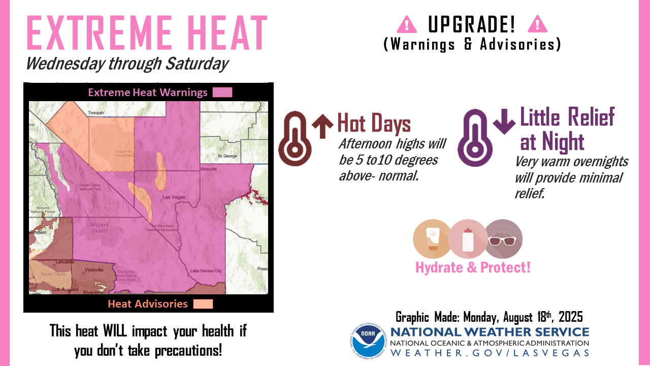Extreme Heat Watches were upgraded to Extreme Heat Warnings - Sierra ...
