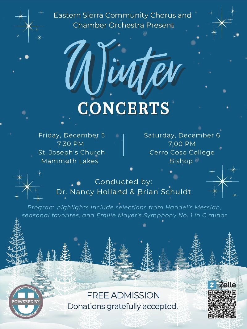 🎶 Free Winter Concerts Information - Sierra Wave: Eastern Sierra News ...